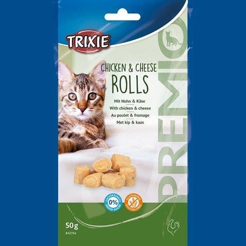 Trixie Premio Kip & Kaas Rolletjes Voor Katten Glutenvrij — Dogzoo